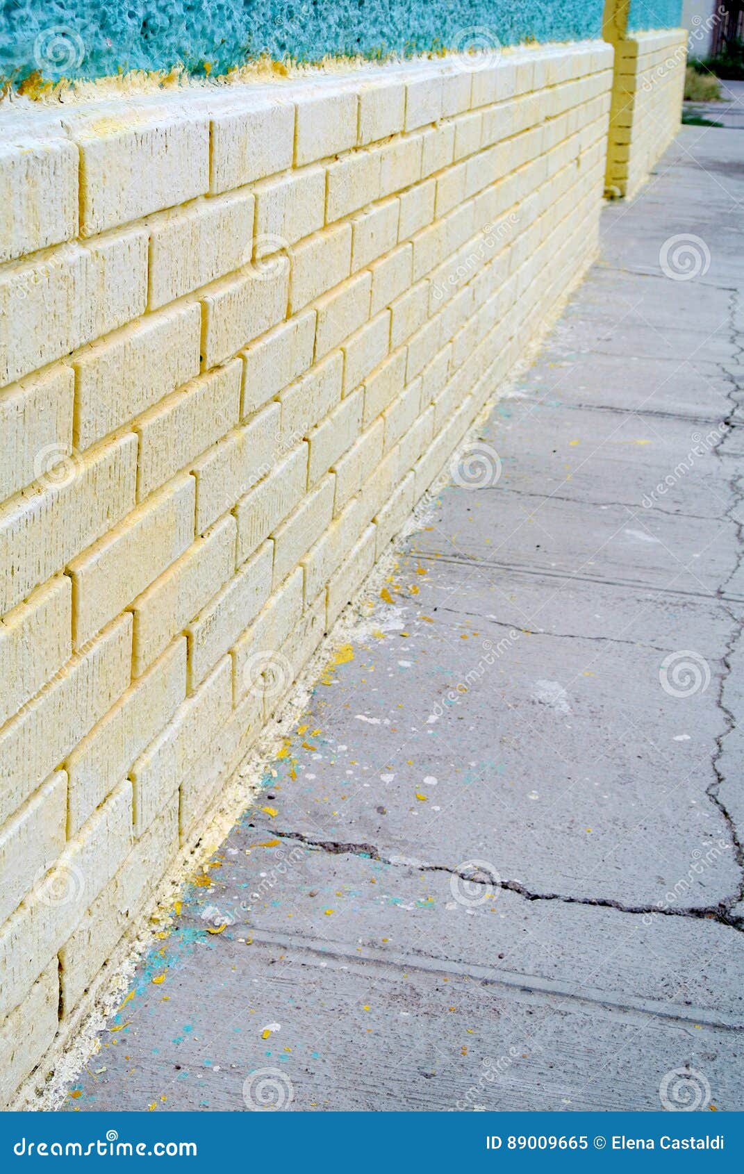 Yellow brick wall stock image. Image of brick, construction - 89009665