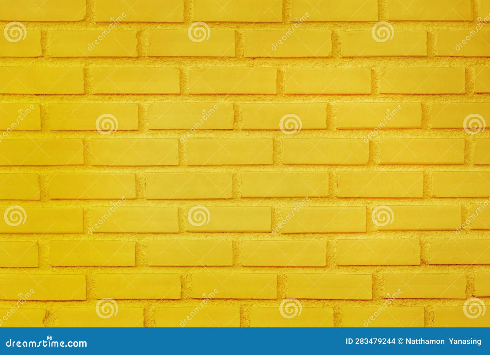 Yellow Brick Wall Texture with Vintage Style Pattern for Background and ...