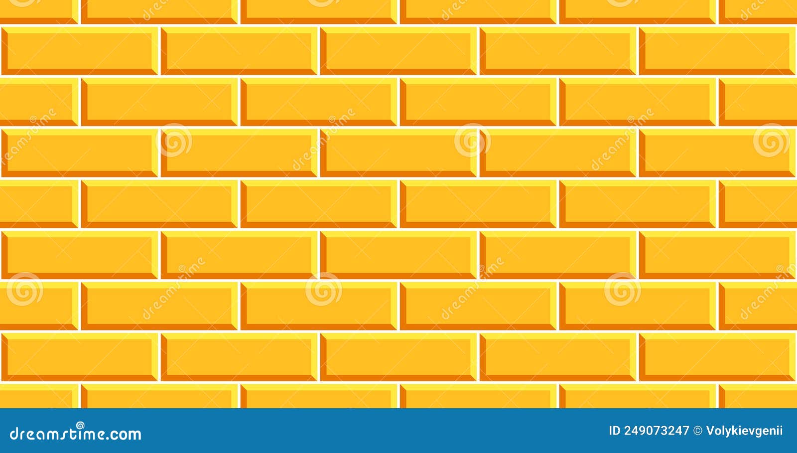Yellow brick wall stock vector. Illustration of textured - 249073247
