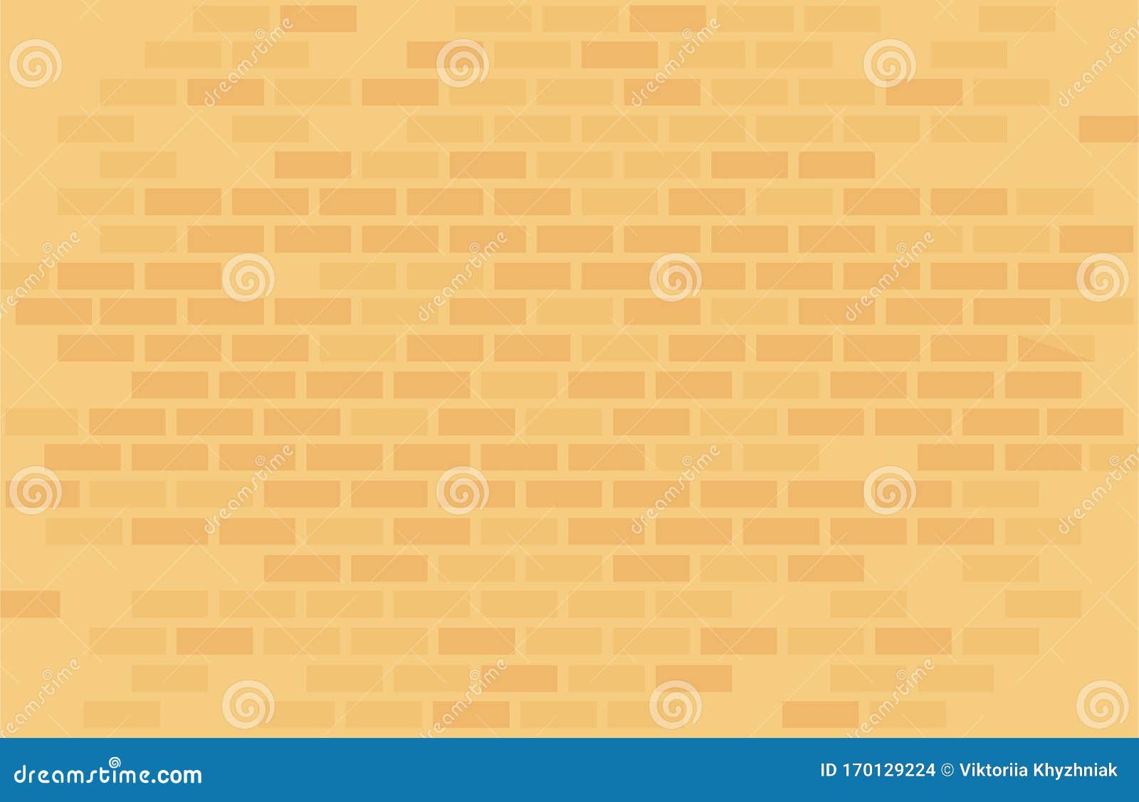 Yellow Brick wall stock vector. Illustration of rubble - 170129224