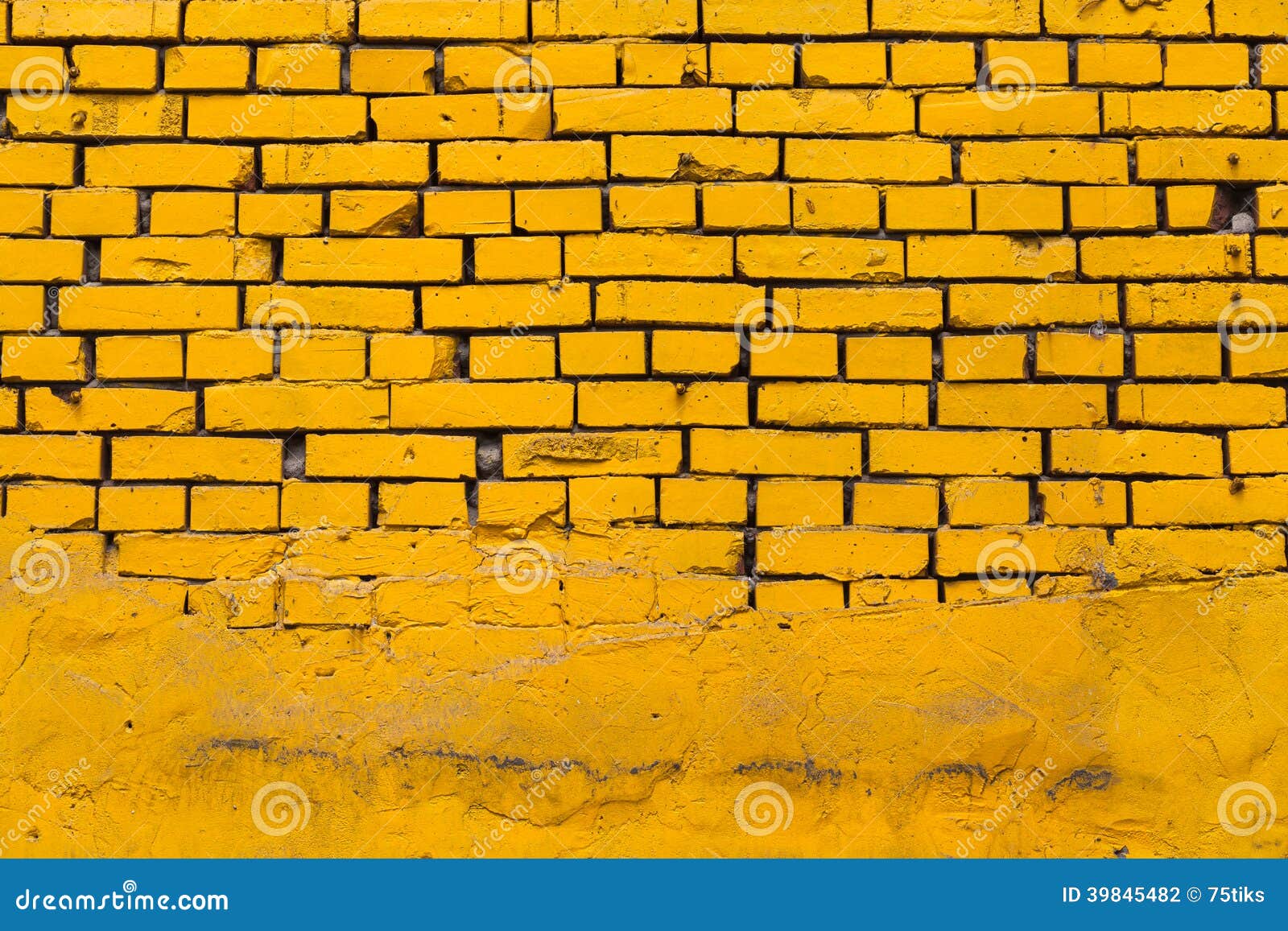 Yellow Brick Wall stock photo. Image of detail, stone - 39845482