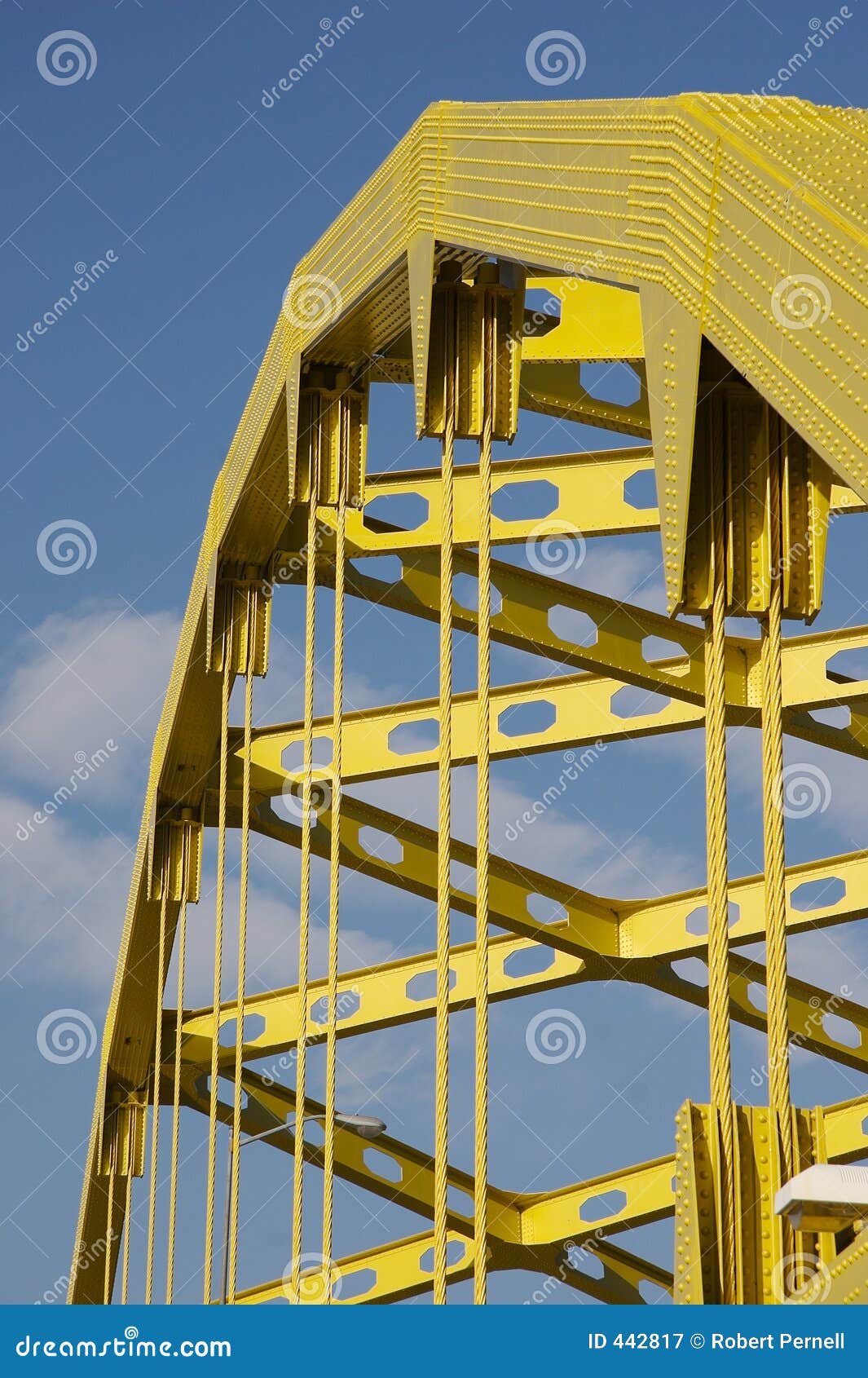 Yellow Bridge stock image. Image of america, pittsburgh - 442817