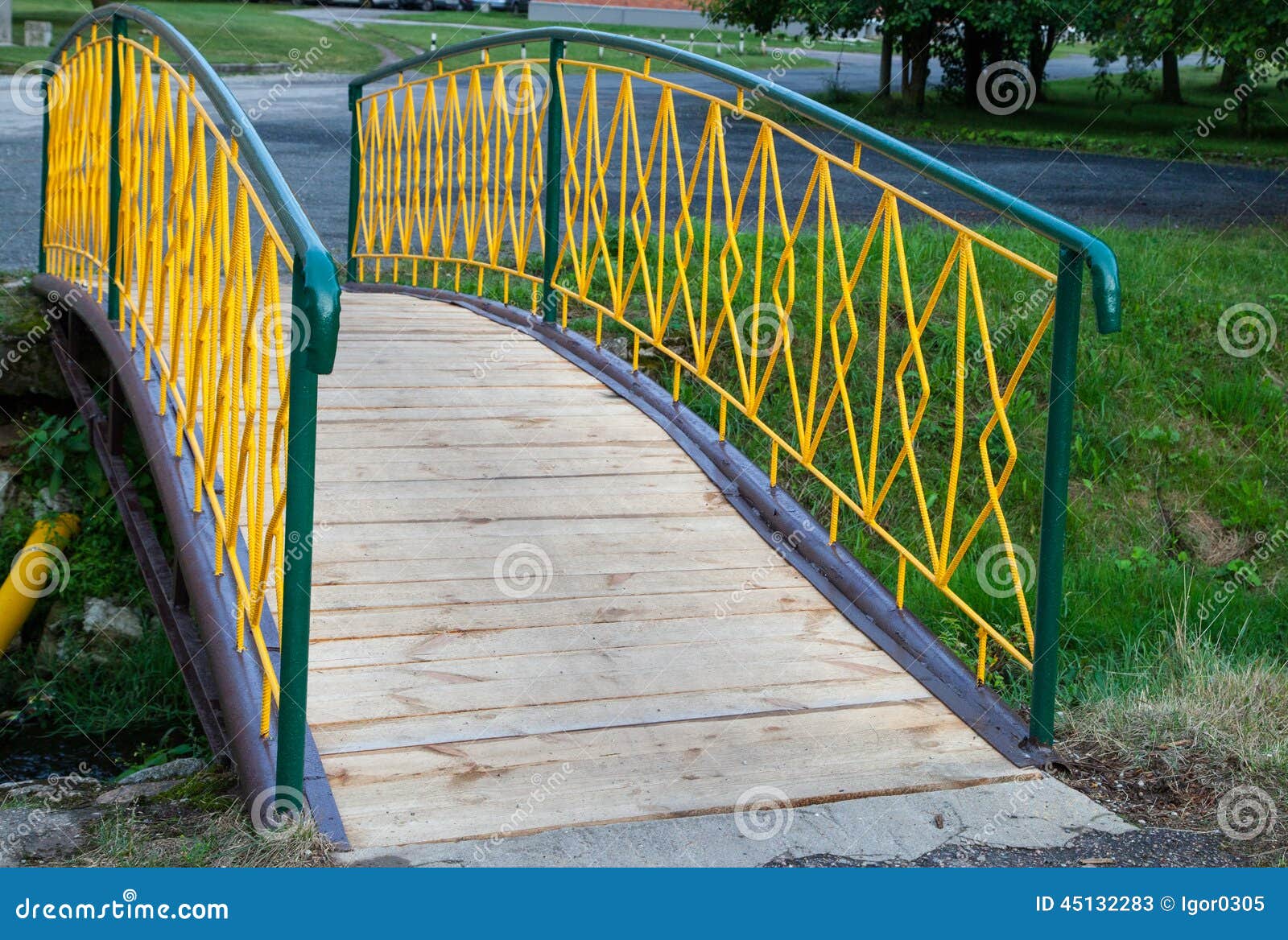 Yellow bridge stock image. Image of scene, travel, gold - 45132283