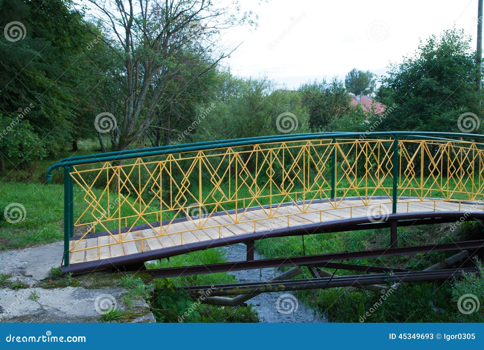 Yellow bridge stock image. Image of color, wind, buildings - 45349693