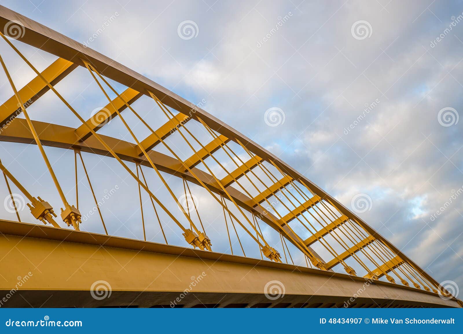 Yellow bridge stock image. Image of cityscape, outdoors - 48434907