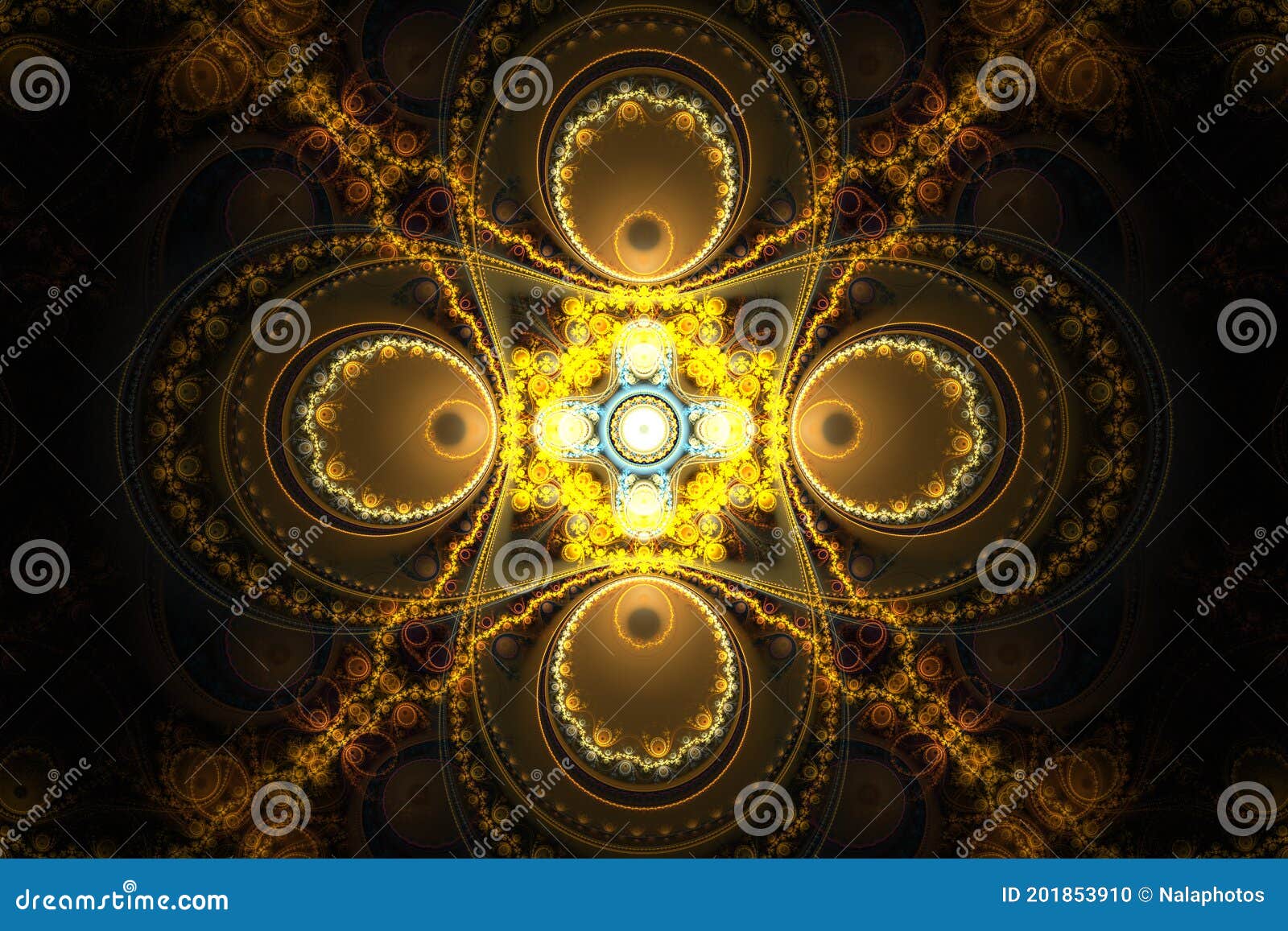 Yellow Positive Artsy Background Cover Logo Illustration Fractal ...