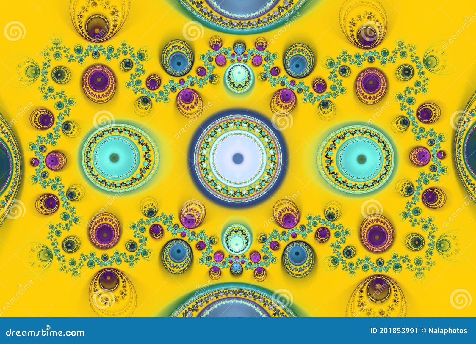 Yellow Positive Artsy Background Cover Logo Illustration Fractal ...