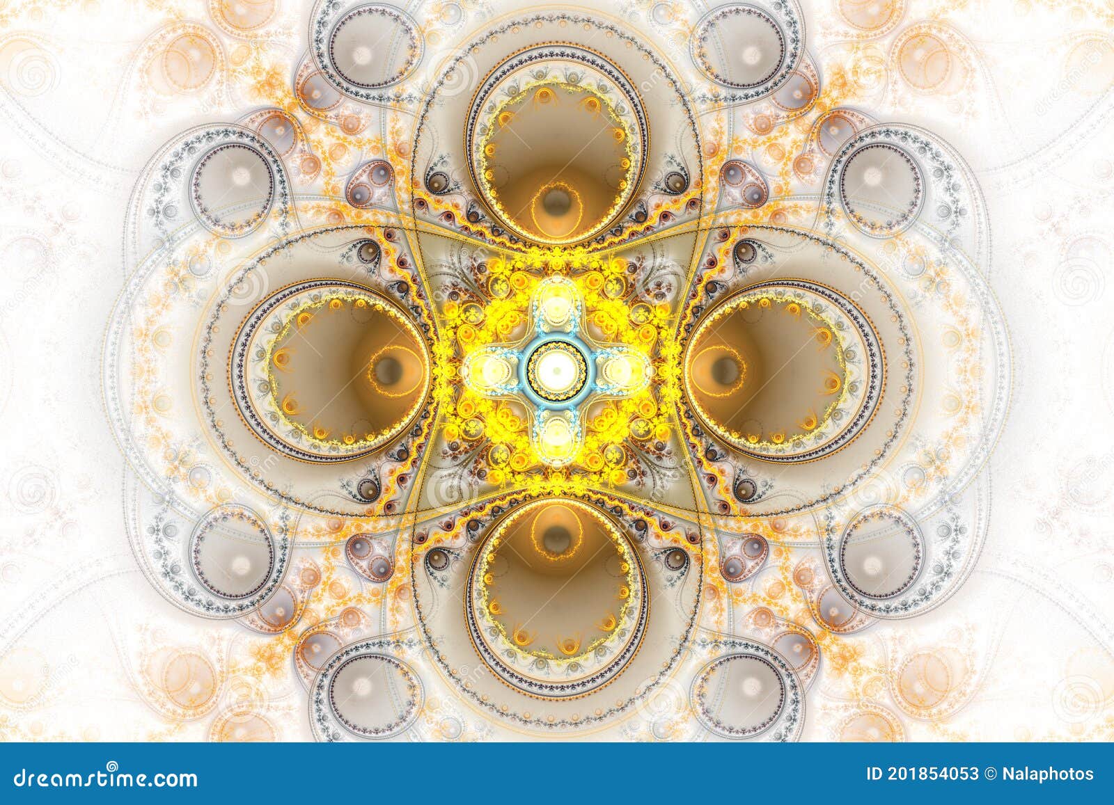Yellow Positive Artsy Background Cover Logo Illustration Fractal ...