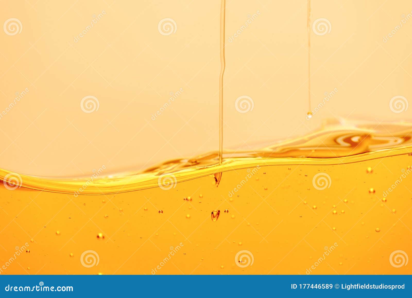 Bright Liquid with Bubbles and Dripping Stock Image - Image of deep ...