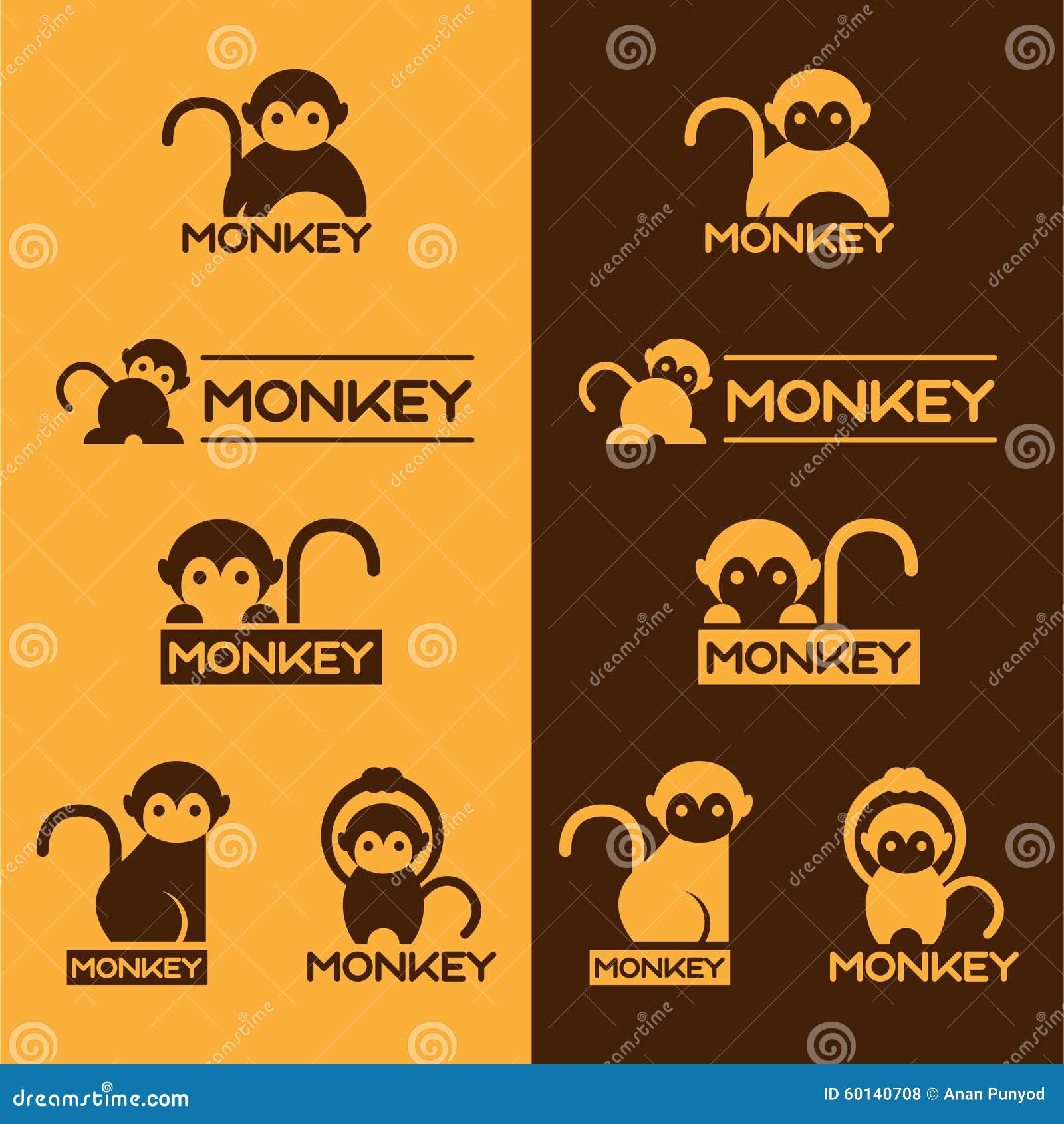 Monkey Logo Vector