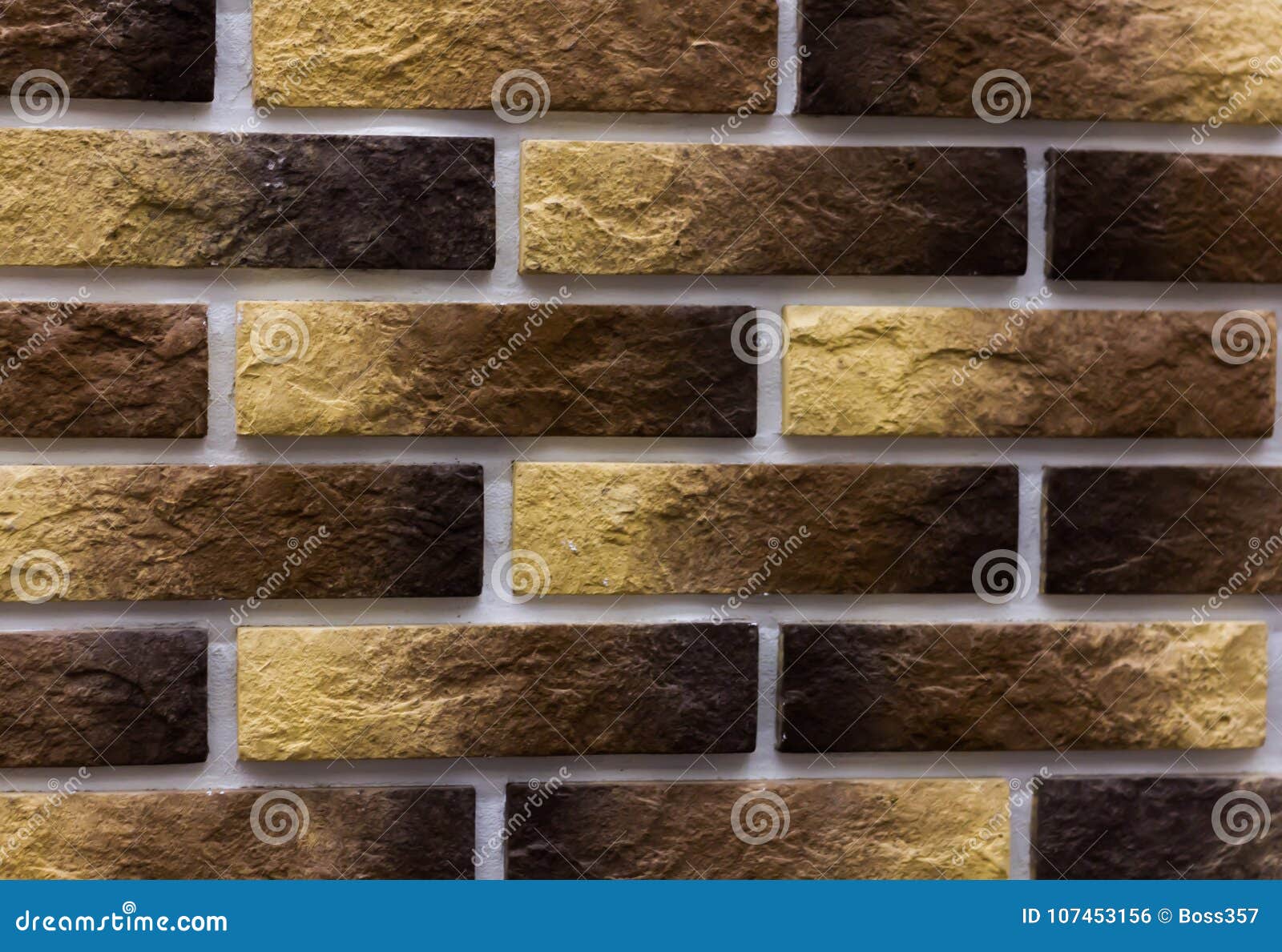 Yellow-brown Tile with Texture for Walls, Bricks Stock Photo - Image of ...