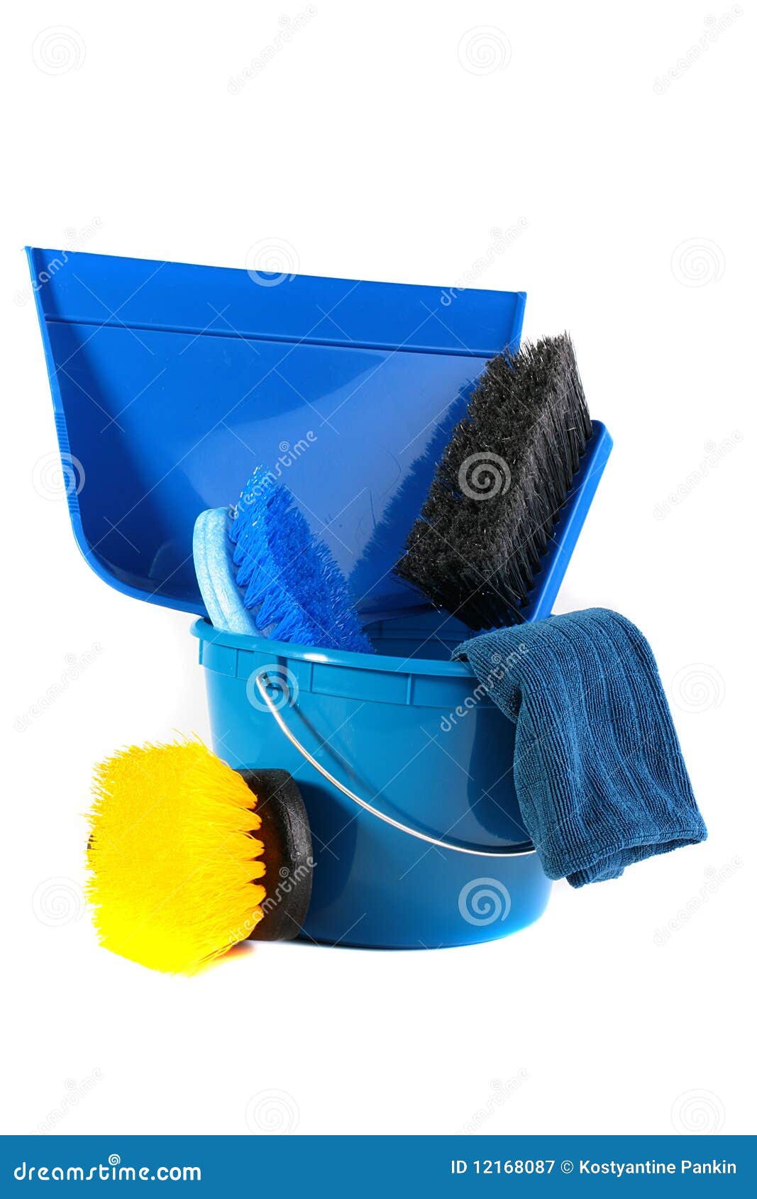 Yellow brush stock image. Image of filth, equipment, plastic - 12168087