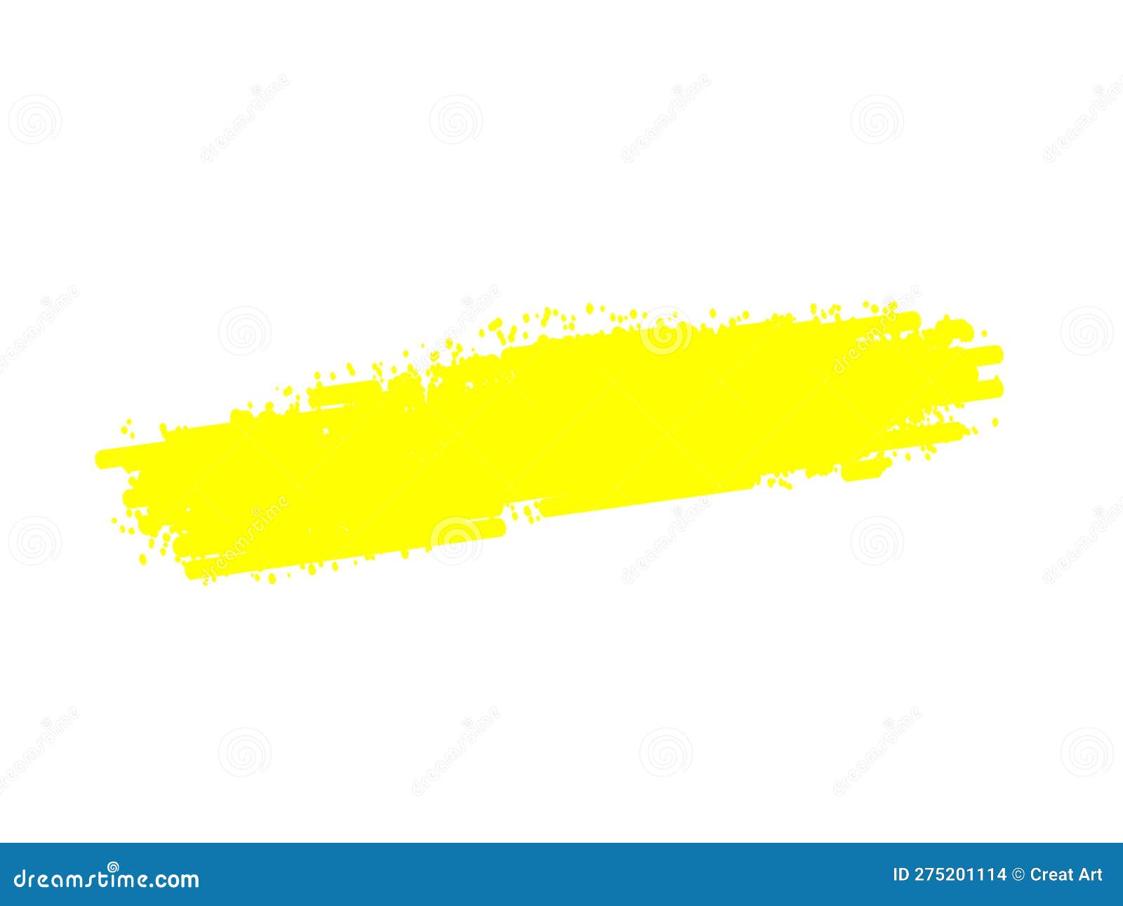 Yellow Brush Stroke New York City Skyline Vector | CartoonDealer.com ...