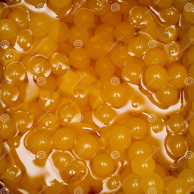 Yellow bubble tea bubbles stock image. Image of colour - 43710471