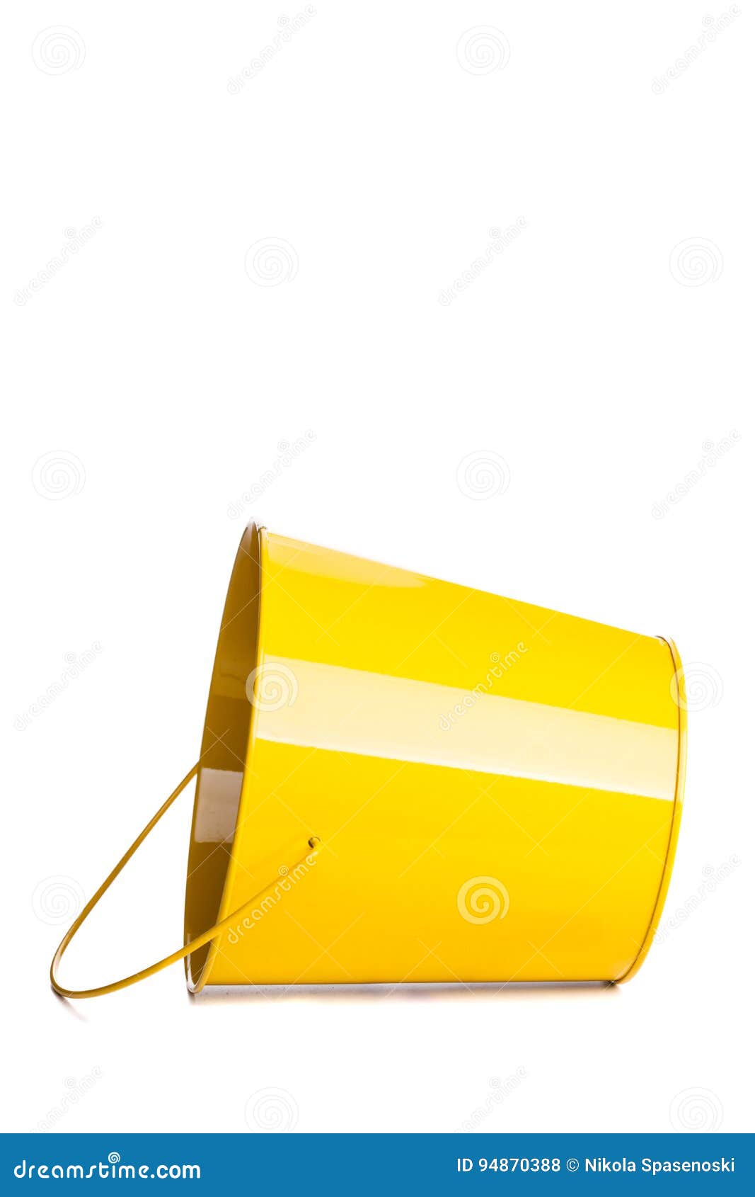 Yellow bucket stock photo. Image of steel, bucket, handle - 94870388