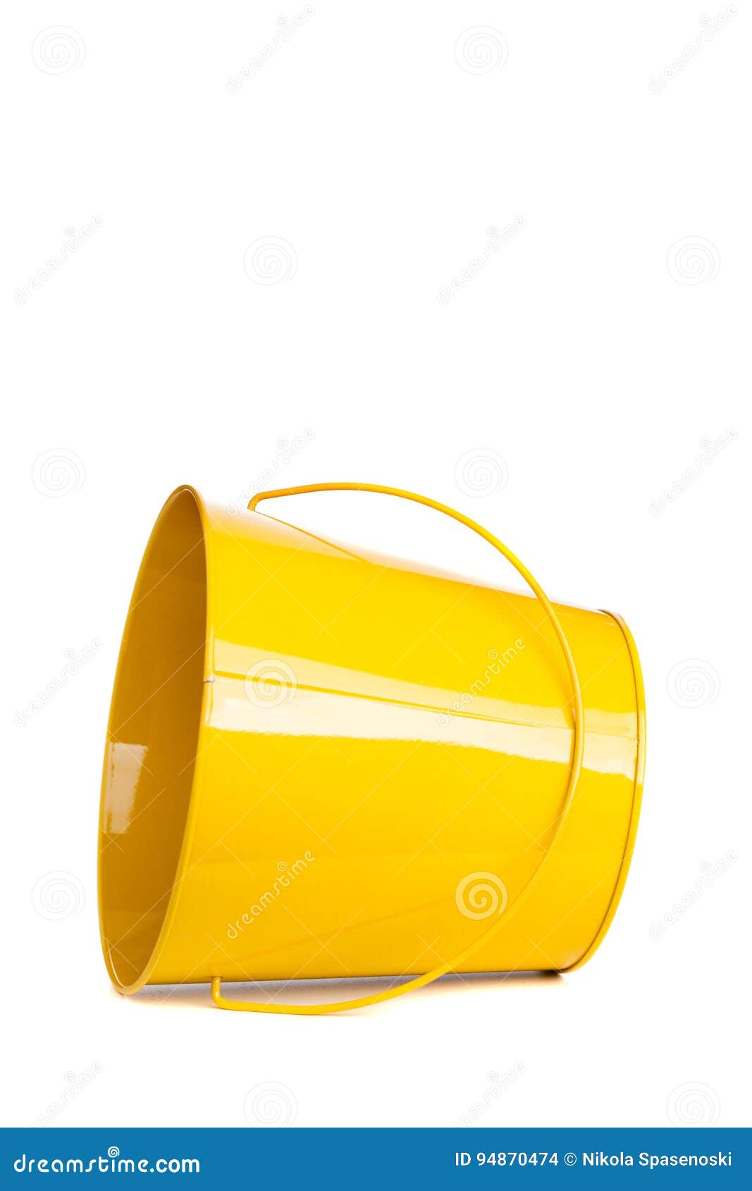 Yellow bucket stock photo. Image of container, steel - 94870474