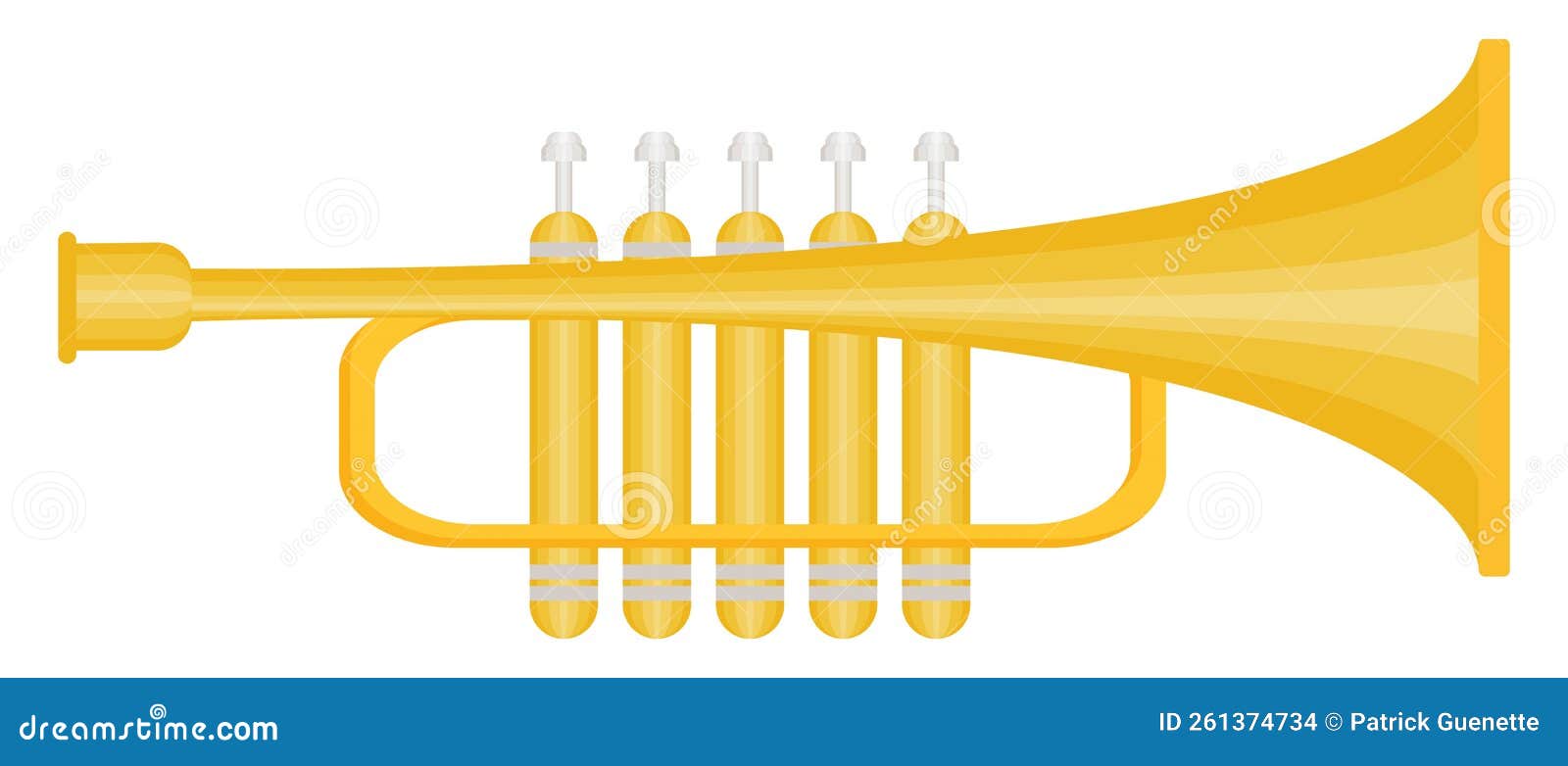 Bugle Icon. Simple Color With Outline Vector Elements Of Rock N Roll ...