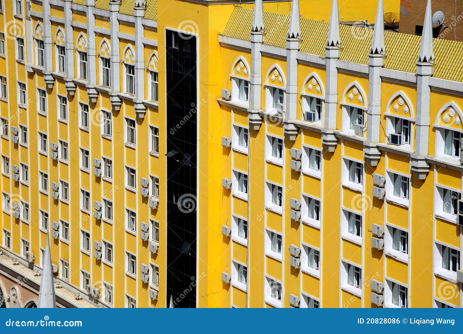 Yellow building stock photo. Image of style, hotel, tourism - 20828086