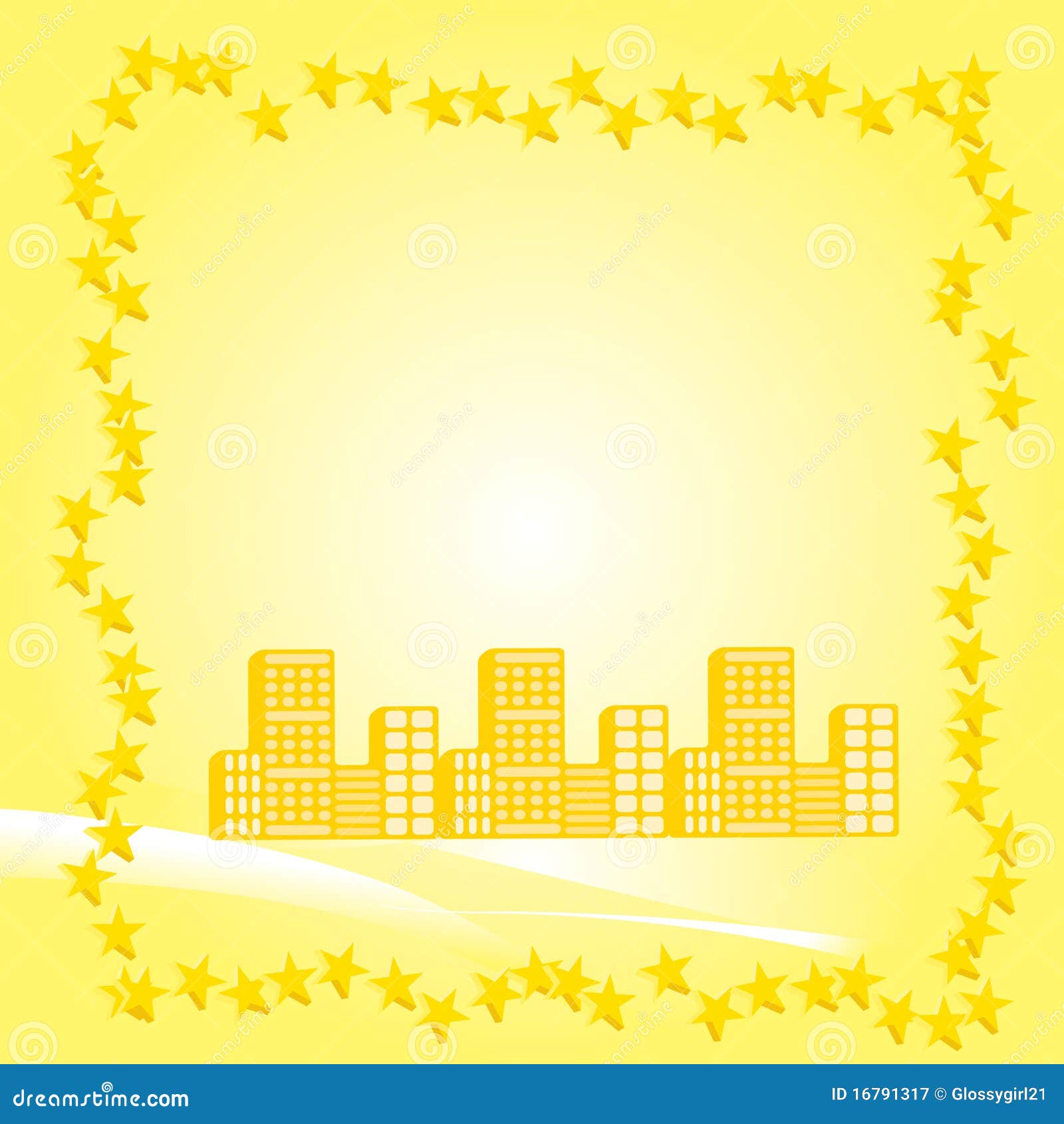 Yellow Building Background stock vector. Illustration of yellow - 16791317