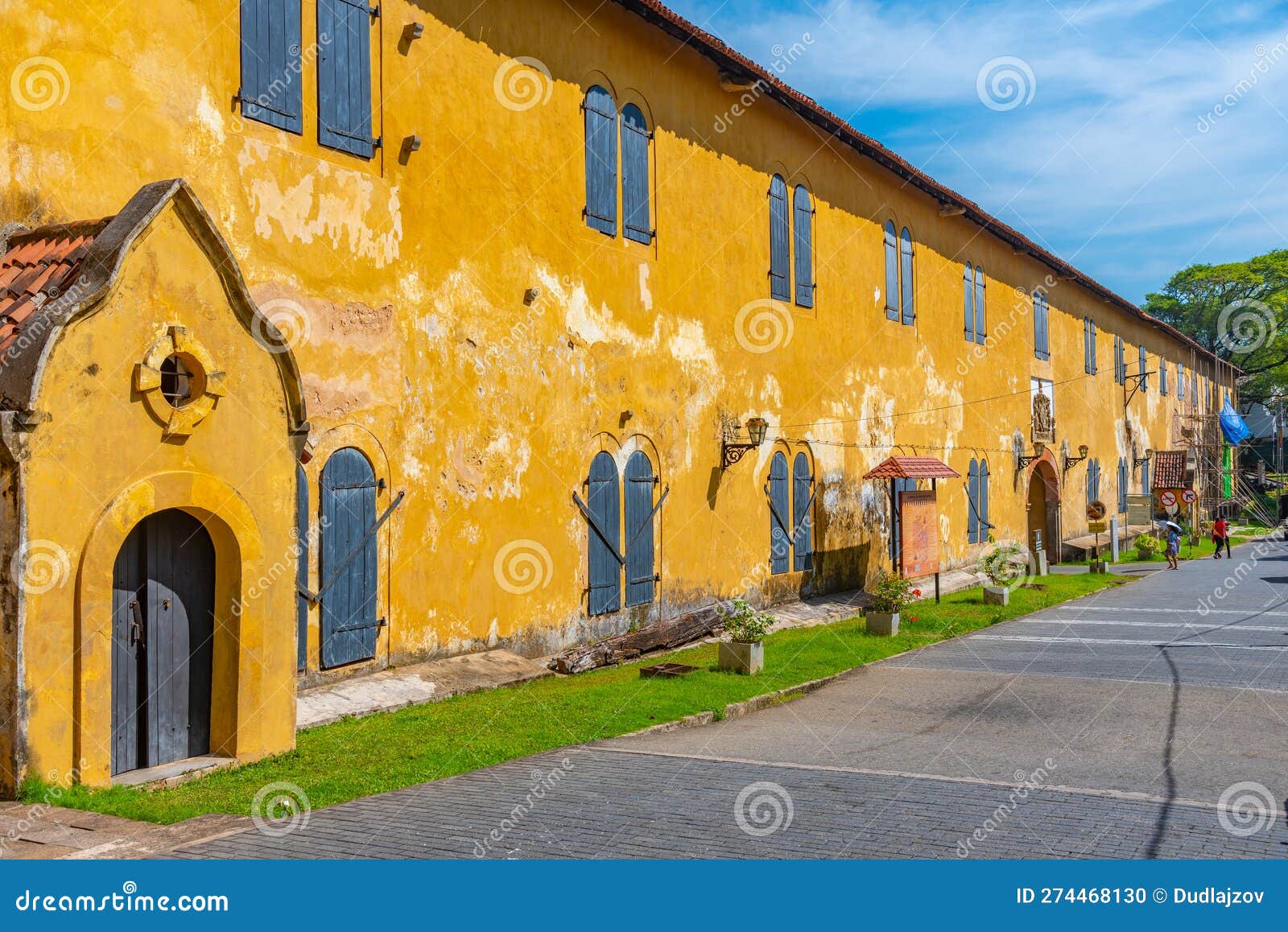 Yellow Building of Maritime Museum at Galle, Sri Lanka Stock Photo ... Yellow Building of Maritime Museum at Galle, Sri Lanka Stock Photo ...