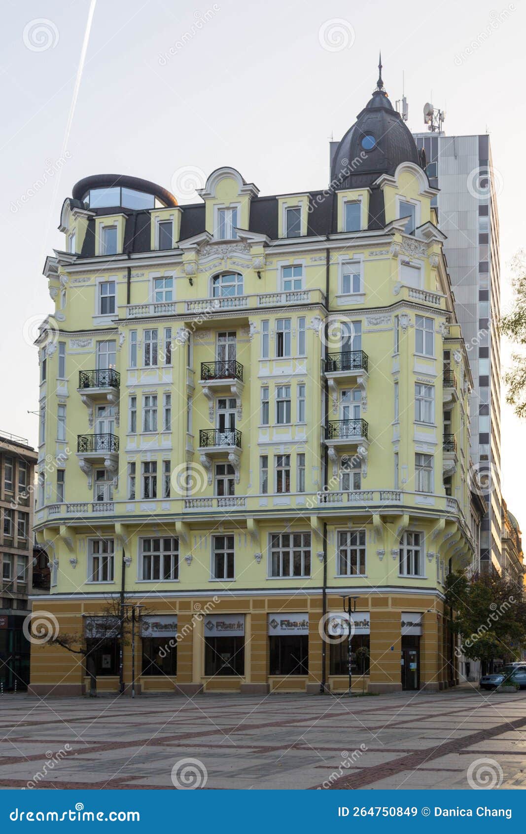 Yellow Building in Sofia, Bulgaria Editorial Stock Image - Image of ...