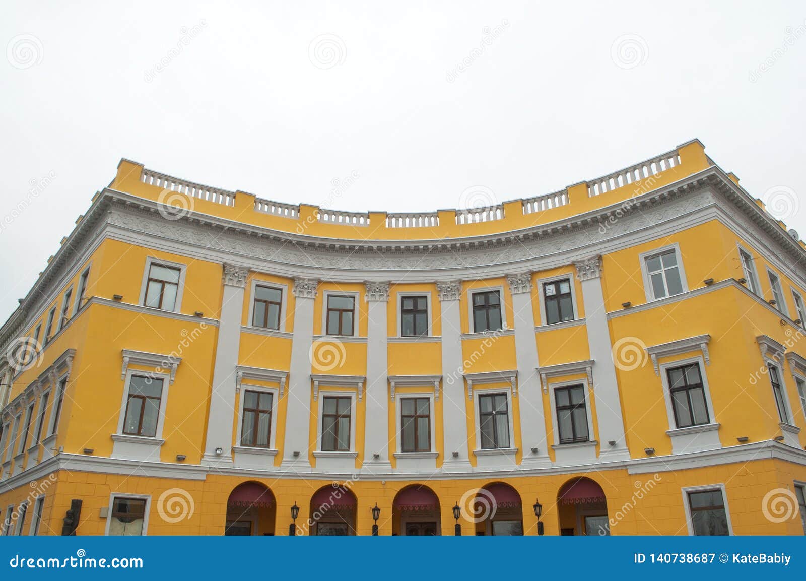 Yellow building wall stock image. Image of outside, classic - 140738687