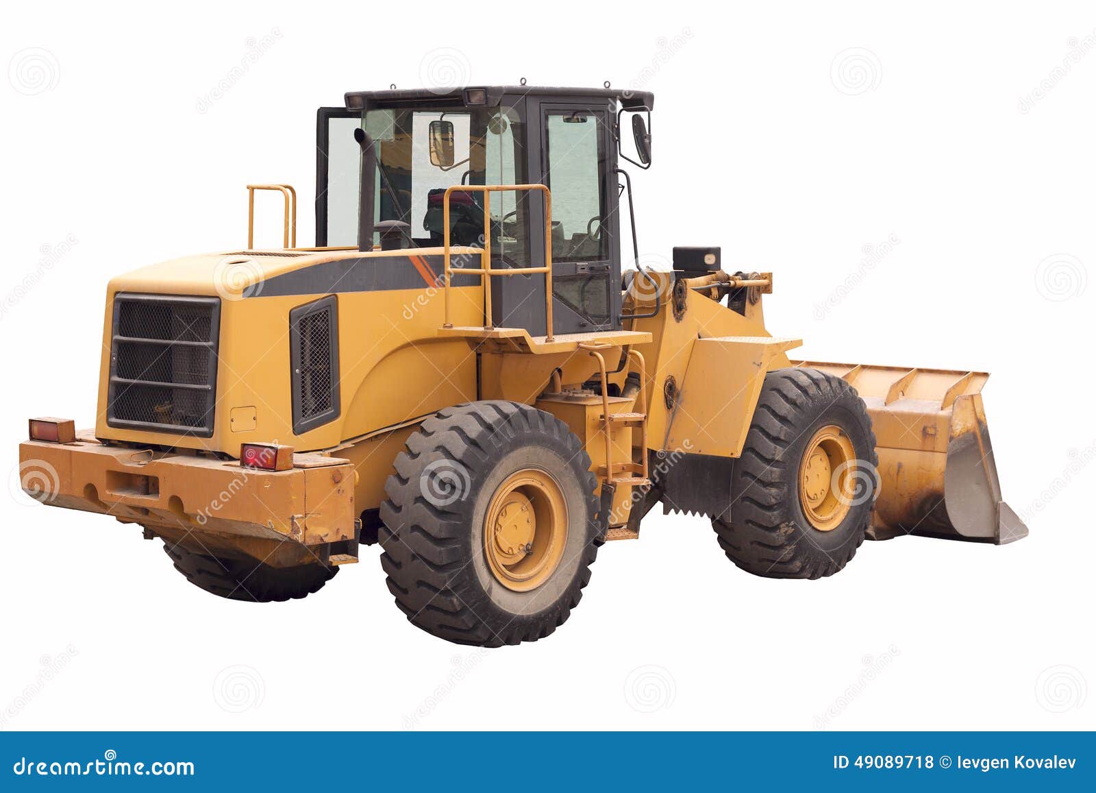 Yellow bulldozer stock photo. Image of contractor, build - 49089718