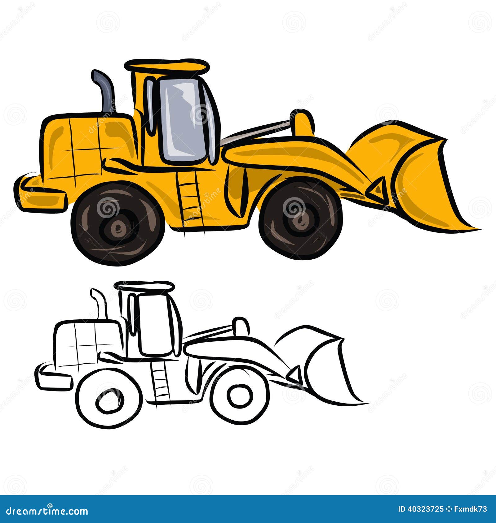 Bulldozer Drawing