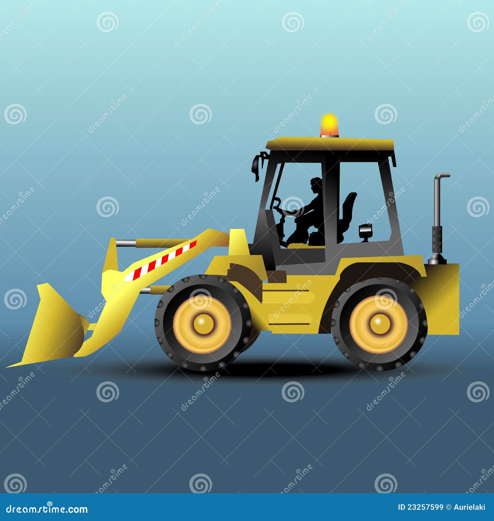 Bulldozer Drawing Side View