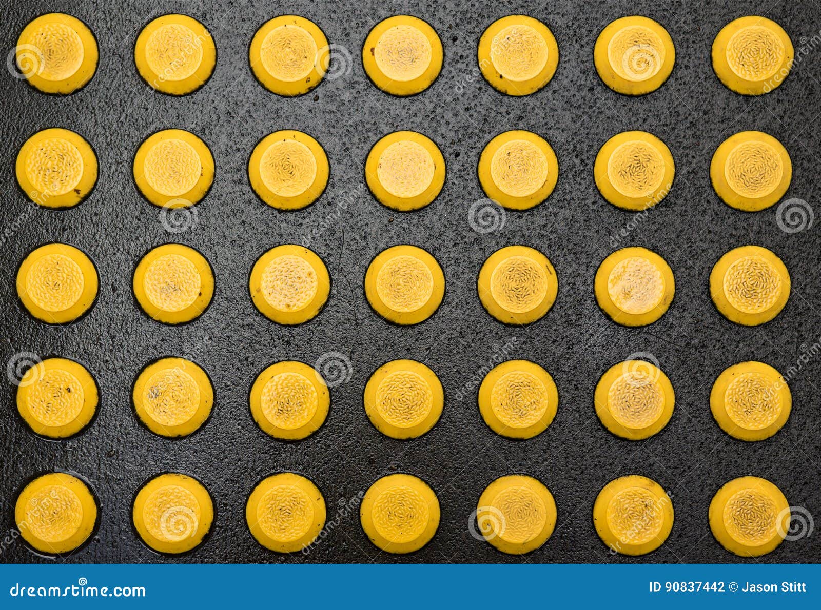 Yellow Bumps Pattern stock photo. Image of pattern, asphalt - 90837442