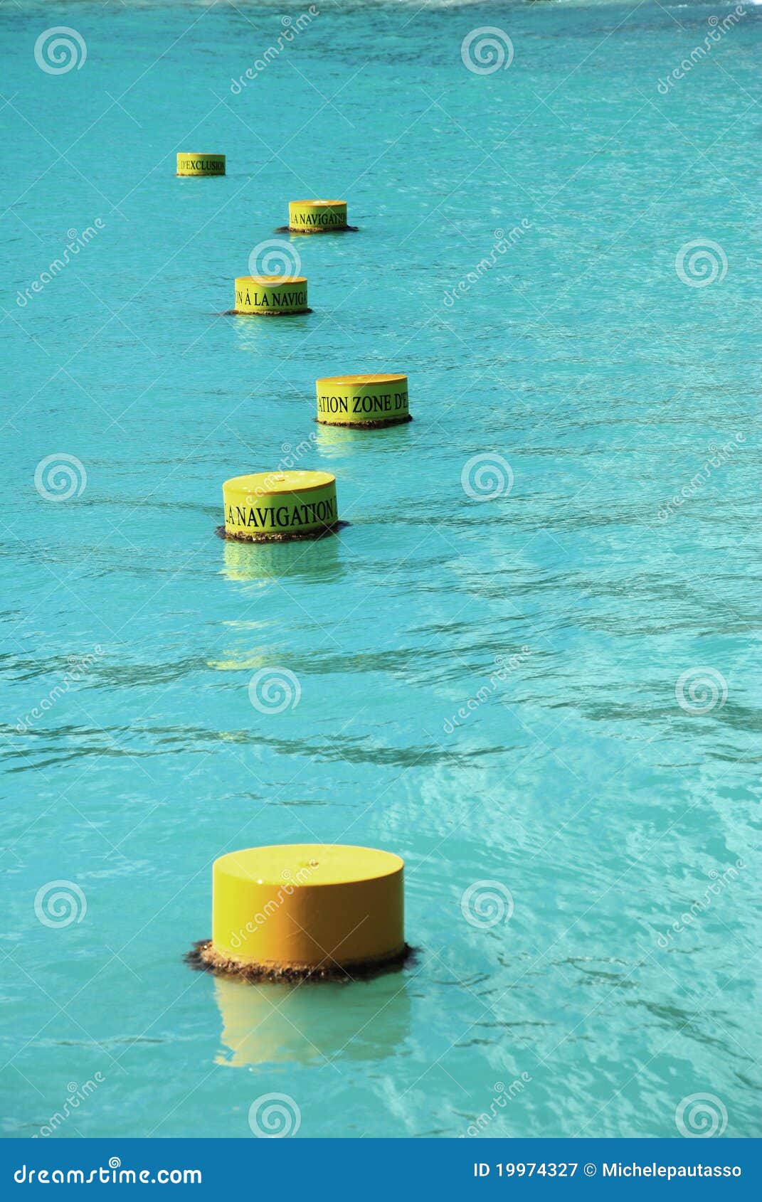 Yellow buoy stock image. Image of simple, sailing, safety - 19974327