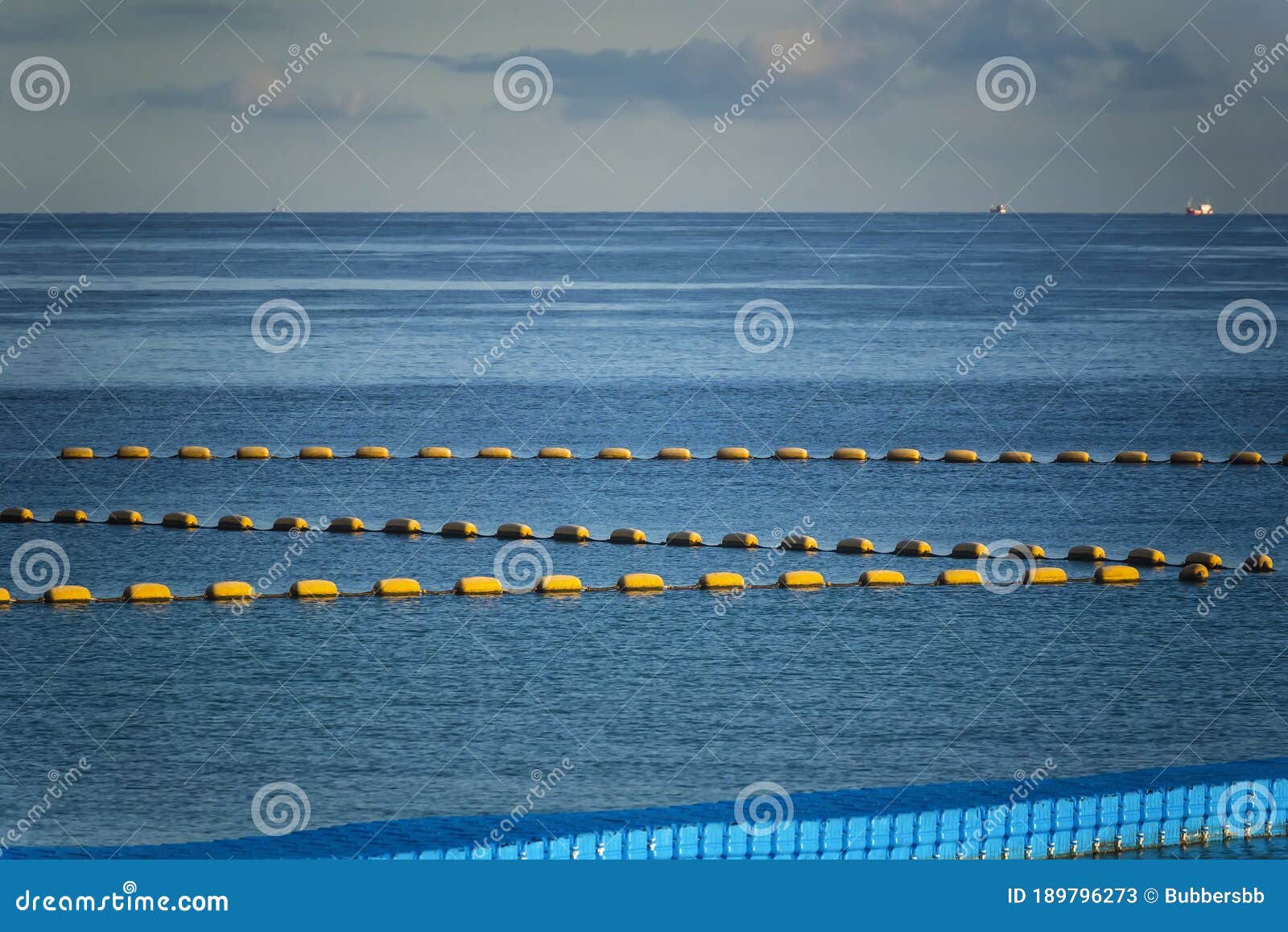 Yellow Buoyancy on the Beach, Sign Warning Dangerous Stock Image ...