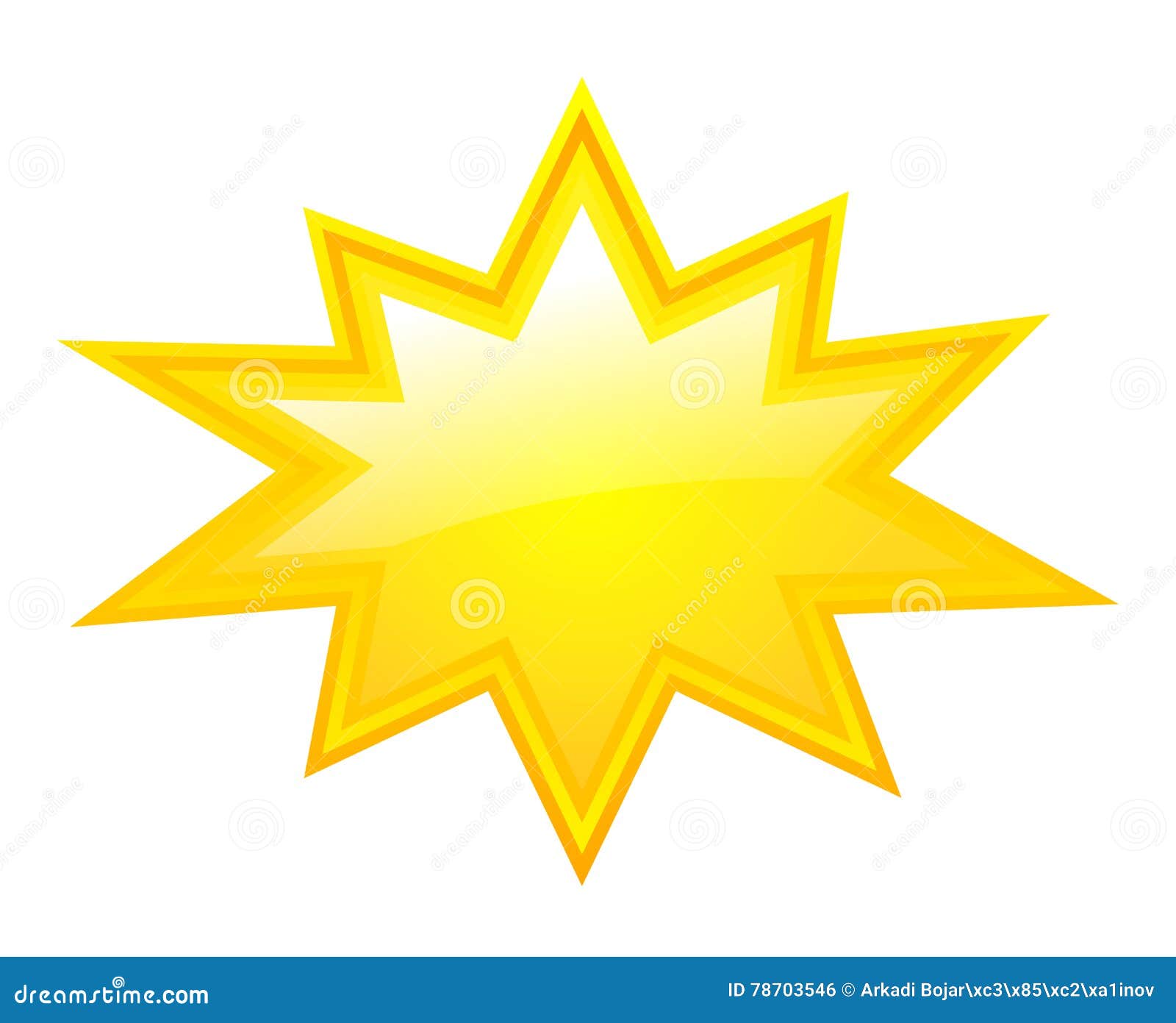Bursting Star Icon Vector Illustration | CartoonDealer.com #59130096