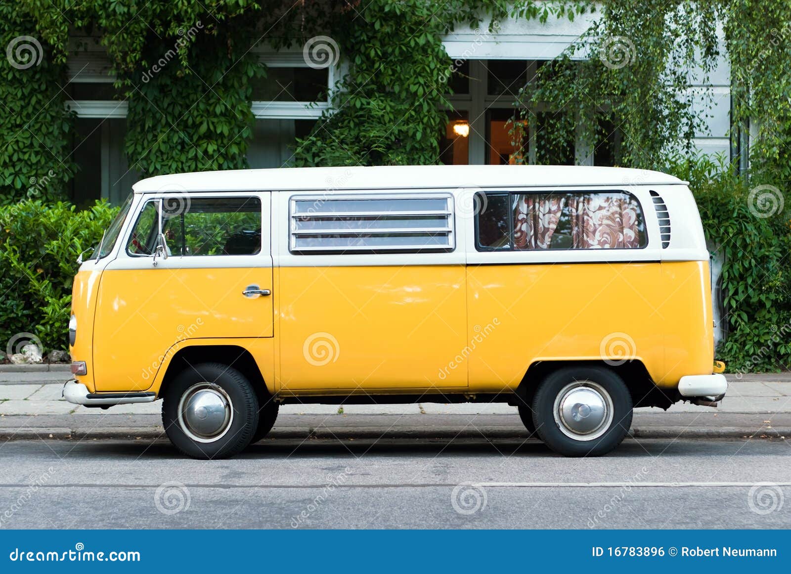 Yellow bus stock photo. Image of vehicle, caravan, volkswagen - 16783896