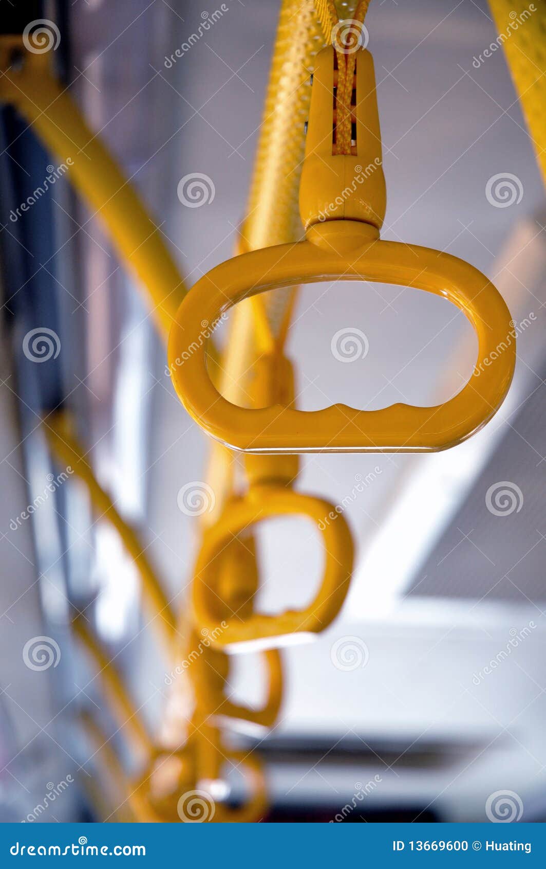 Yellow bus handle stock photo. Image of traffic, yellow - 13669600