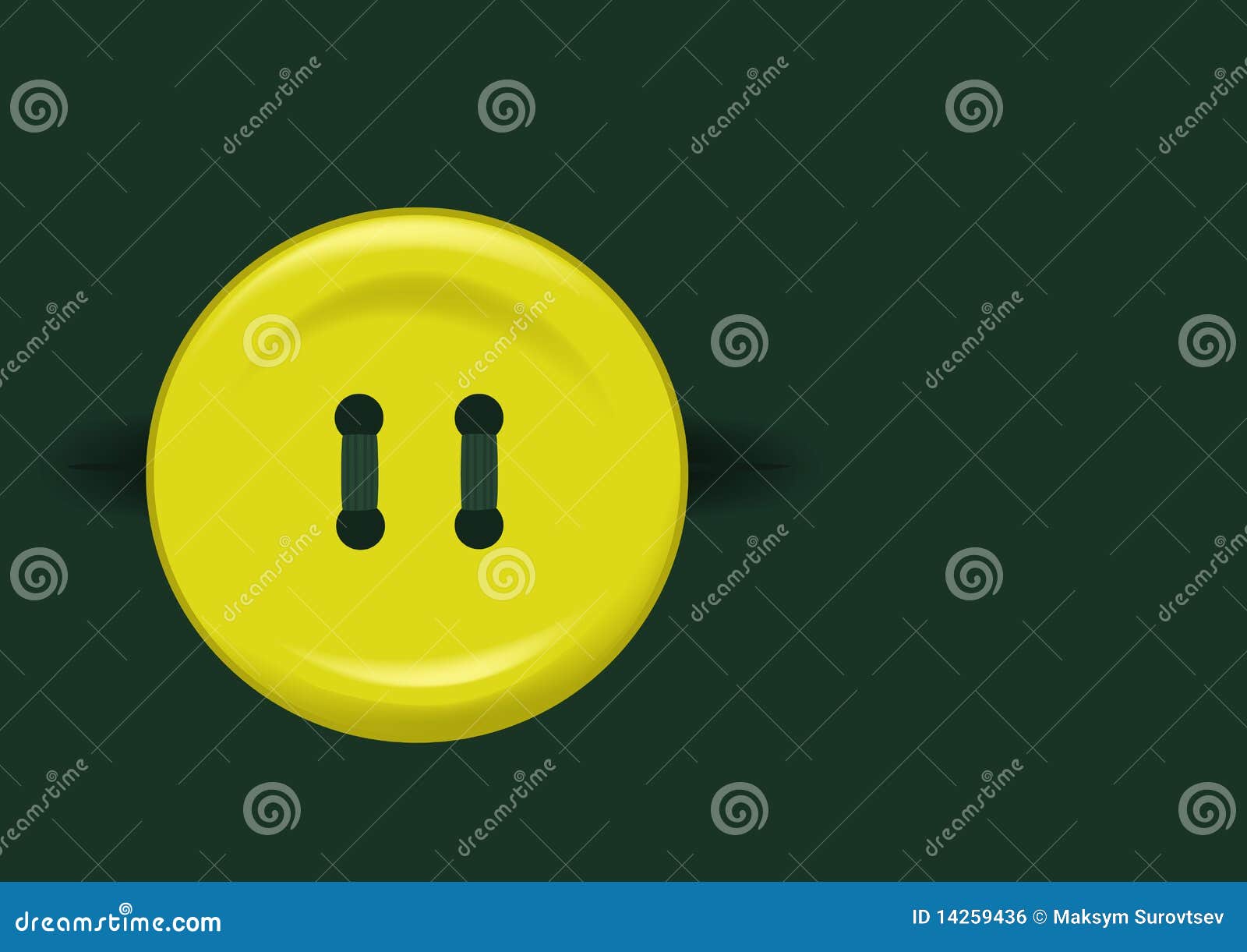 Yellow button stock vector. Illustration of spring, abstract - 14259436