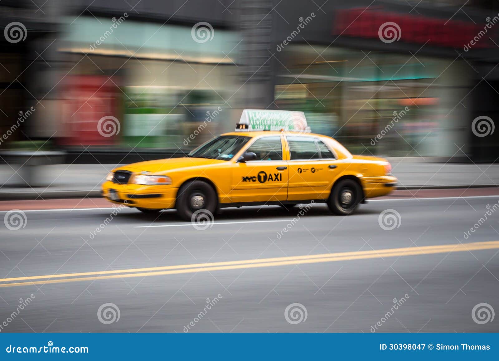 Yellow Cab editorial photography. Image of manhattan - 30398047