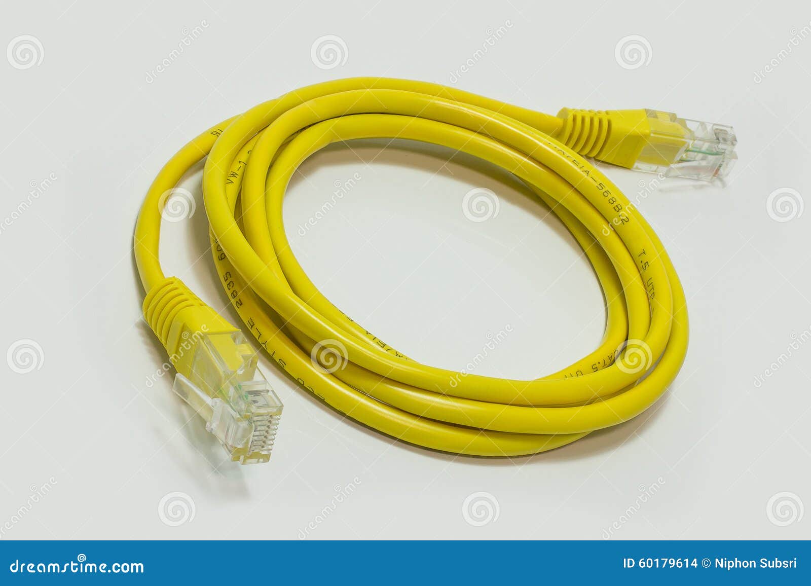 Yellow cable stock photo. Image of yellow, telecom, cables - 60179614