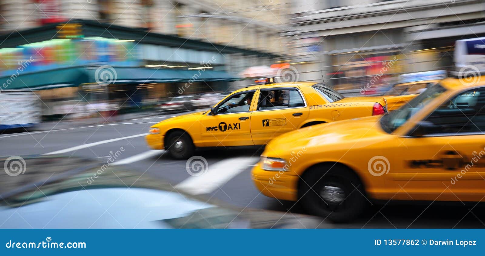 Yellow Cabs during Rush Hour Editorial Photography - Image of ...