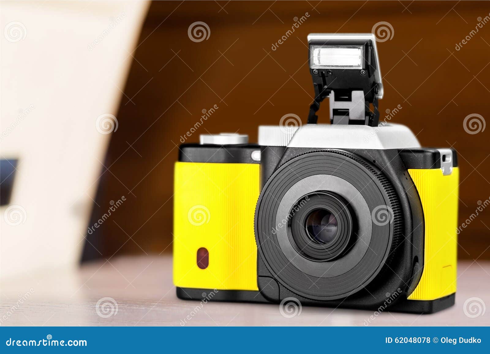 Yellow Camera stock photo. Image of industry, lens, silver - 62048078
