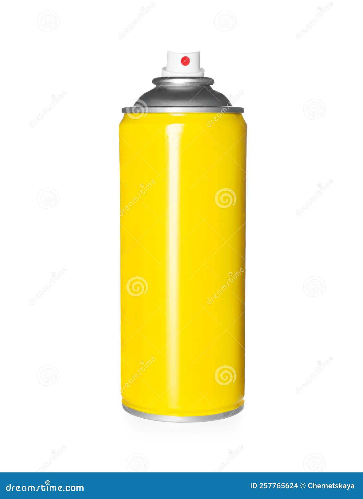 Yellow Can of Spray Paint on White Background Stock Photo - Image of ...