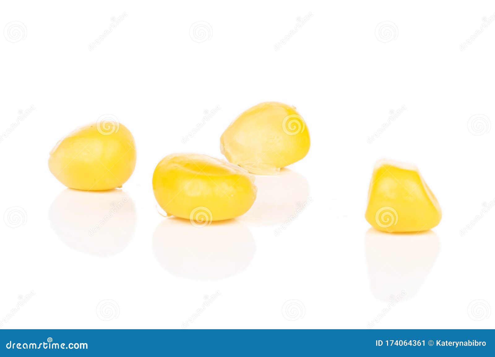 Yellow Canned Corn Isolated on White Stock Image - Image of nourishing ...