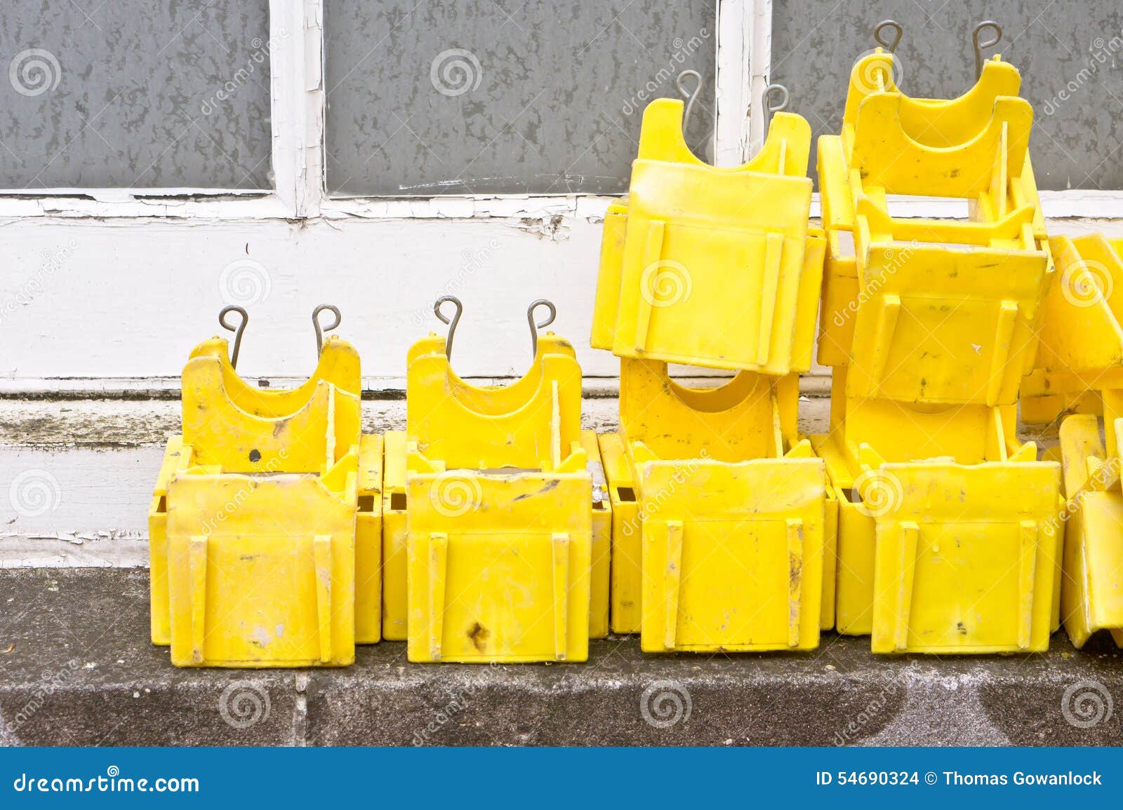 Yellow caps stock photo. Image of fastening, white, ledge - 54690324