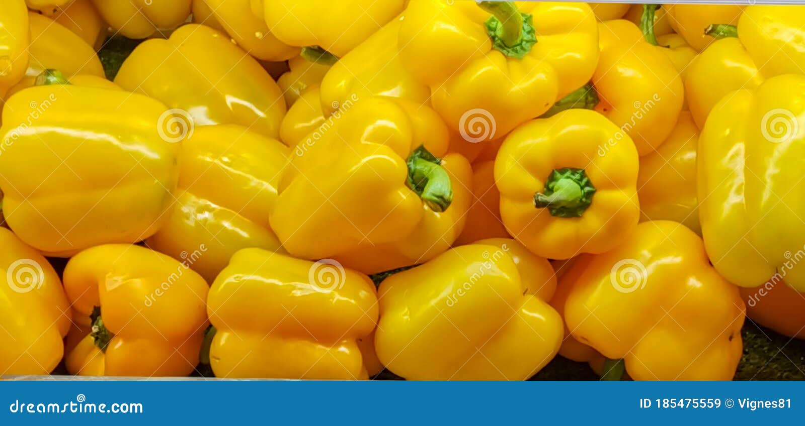 Yellow capsicums stock image. Image of macro, closeup - 185475559