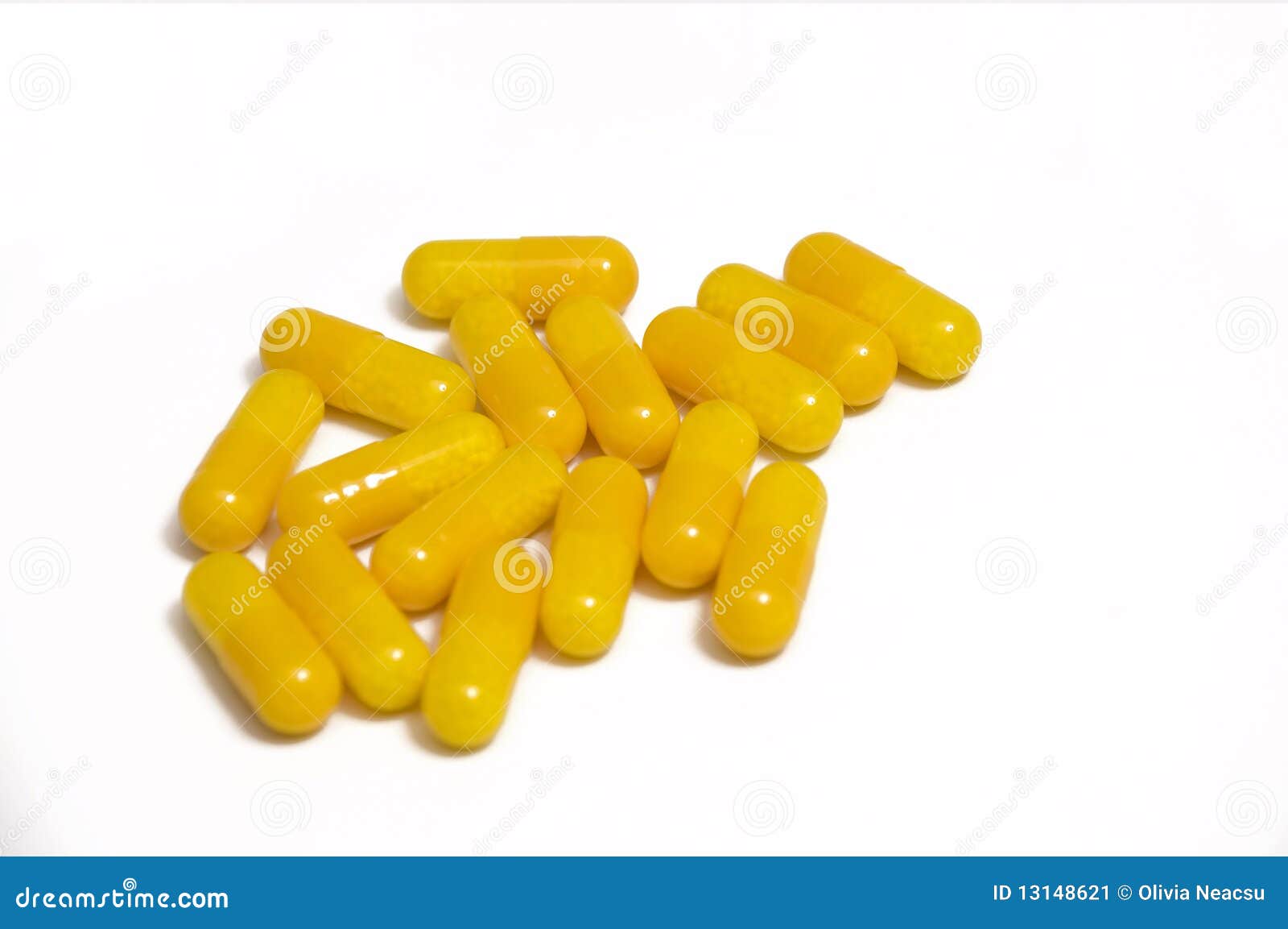 Yellow capsules stock image. Image of stack, healing - 13148621