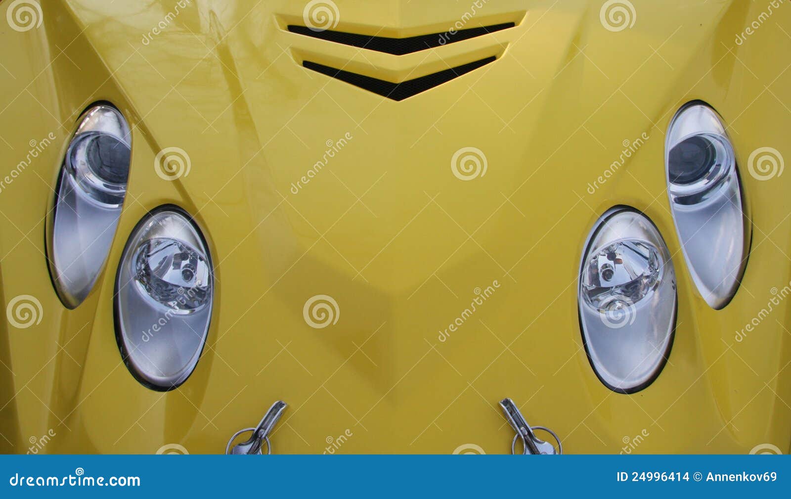 Yellow car stock photo. Image of bulb, light, automobile - 24996414