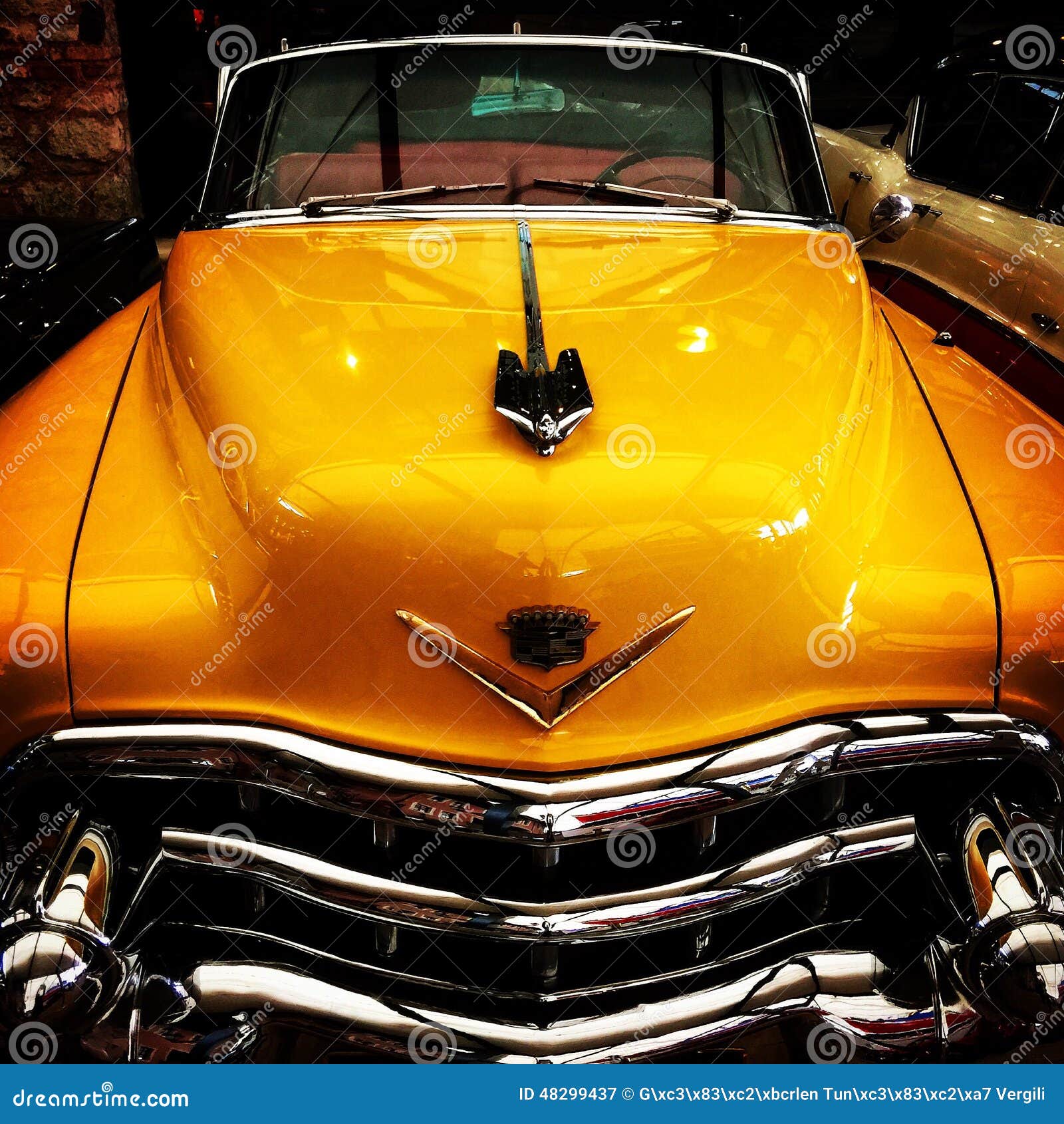 Yellow Car editorial photography. Image of yellow, classic - 48299437