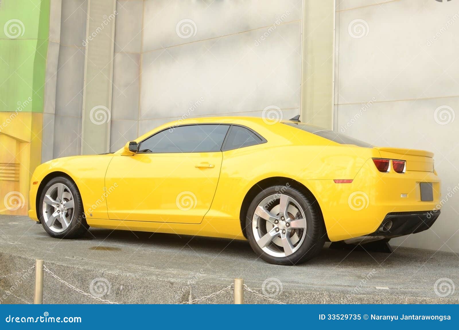 Yellow car stock image. Image of threedimensional, render - 33529735
