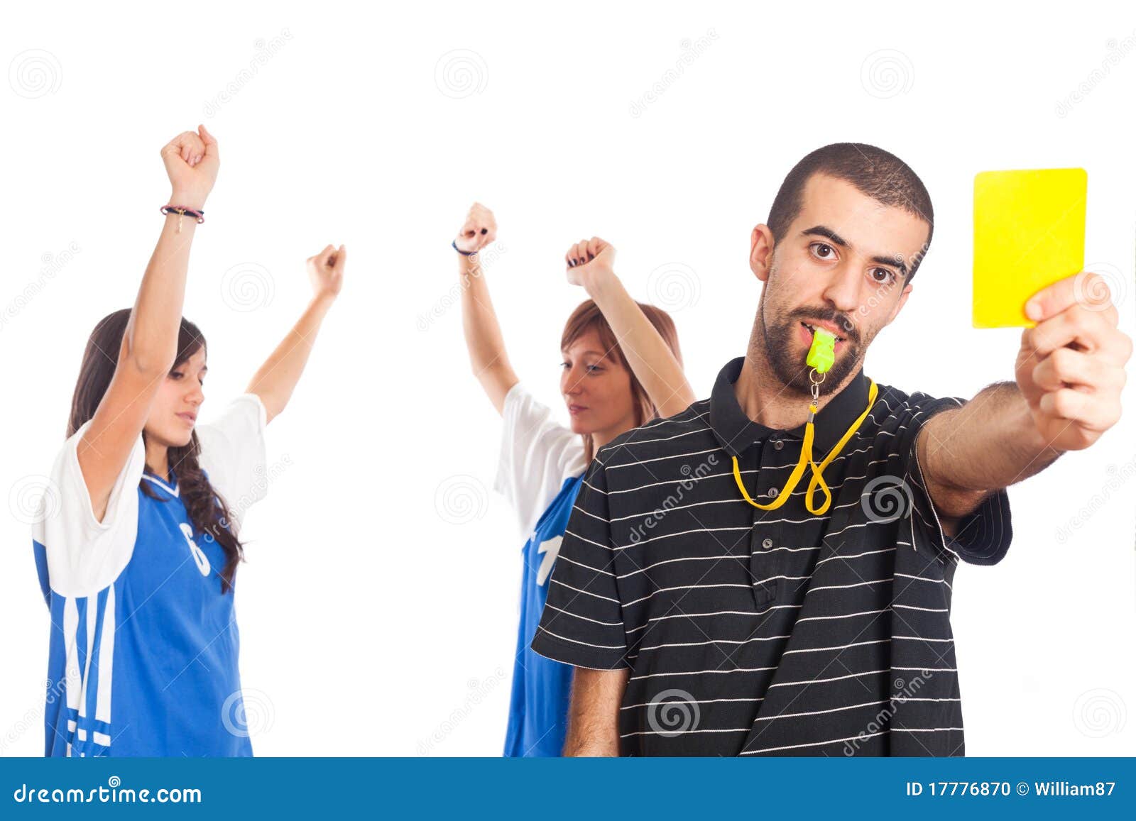 Yellow Card stock photo. Image of competition, authority - 17776870
