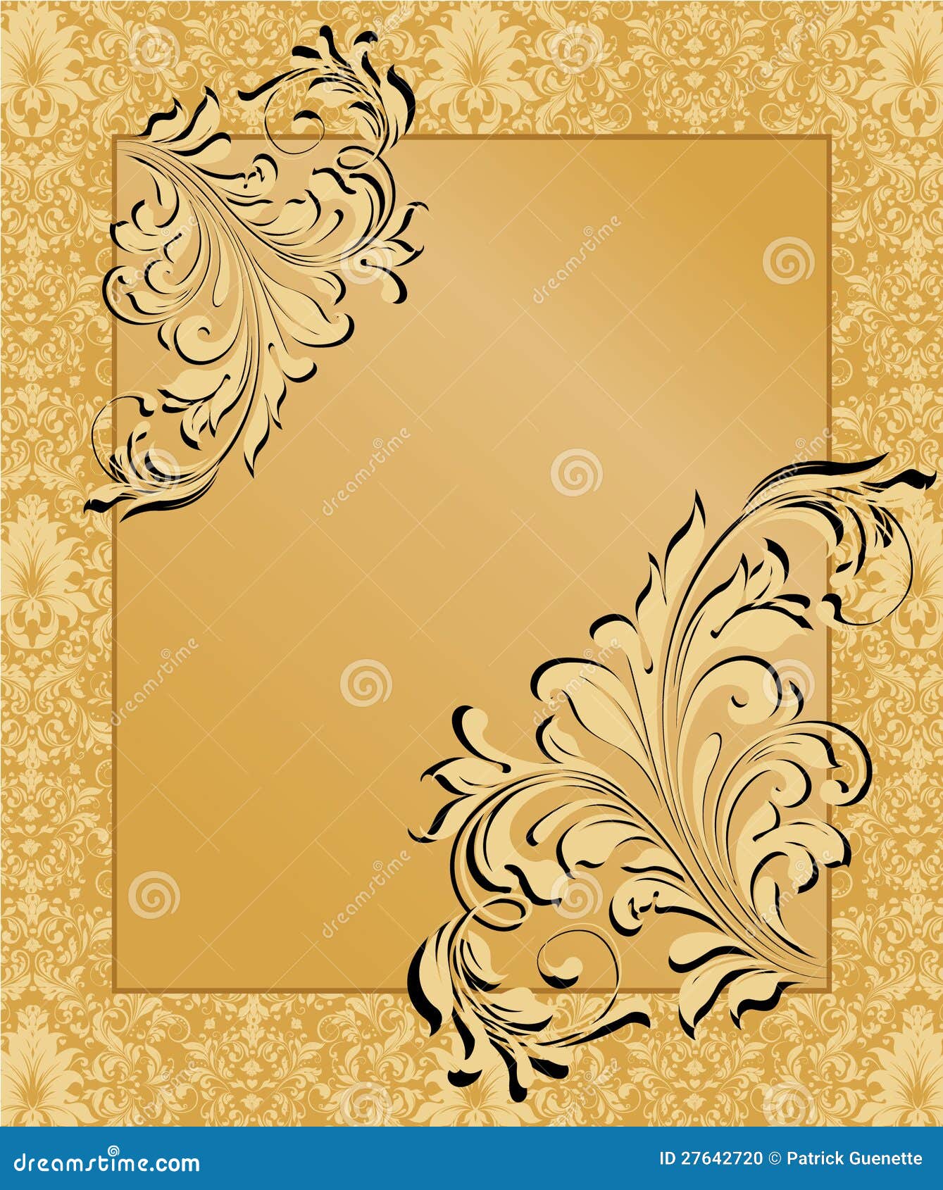 Yellow card stock vector. Illustration of decorative - 27642720